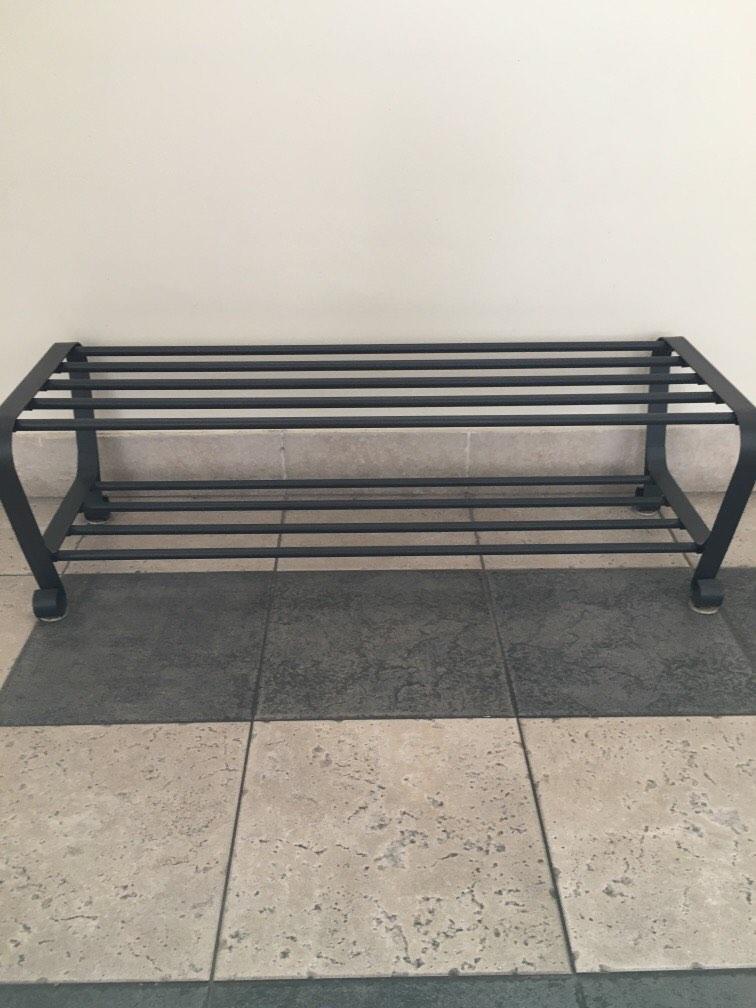 Metal Shoes Rack, Furniture & Home Living, Outdoor Furniture on Carousell