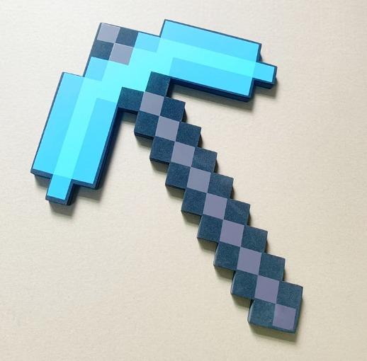 Minecraft Diamond Pickaxe, Hobbies & Toys, Toys & Games on Carousell