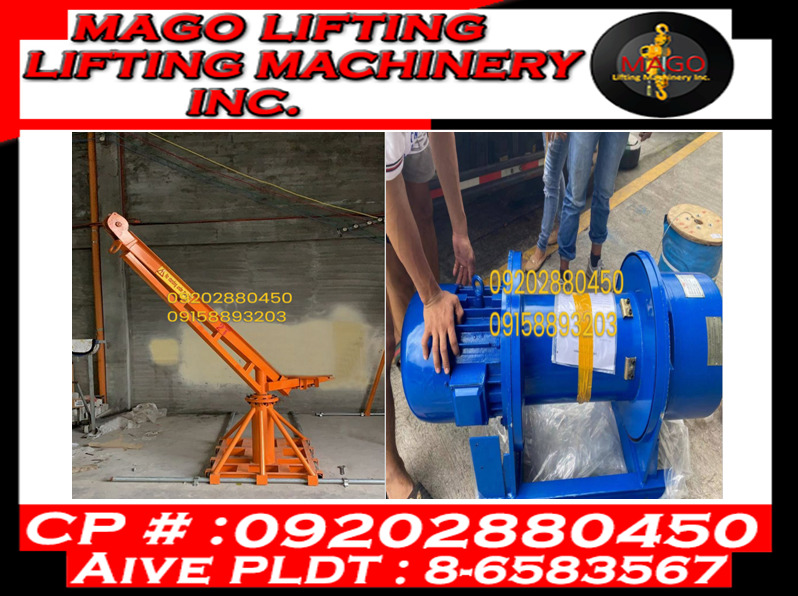 Mini crane(2T)+ Electric winch(3 Phase), Commercial & Industrial ...