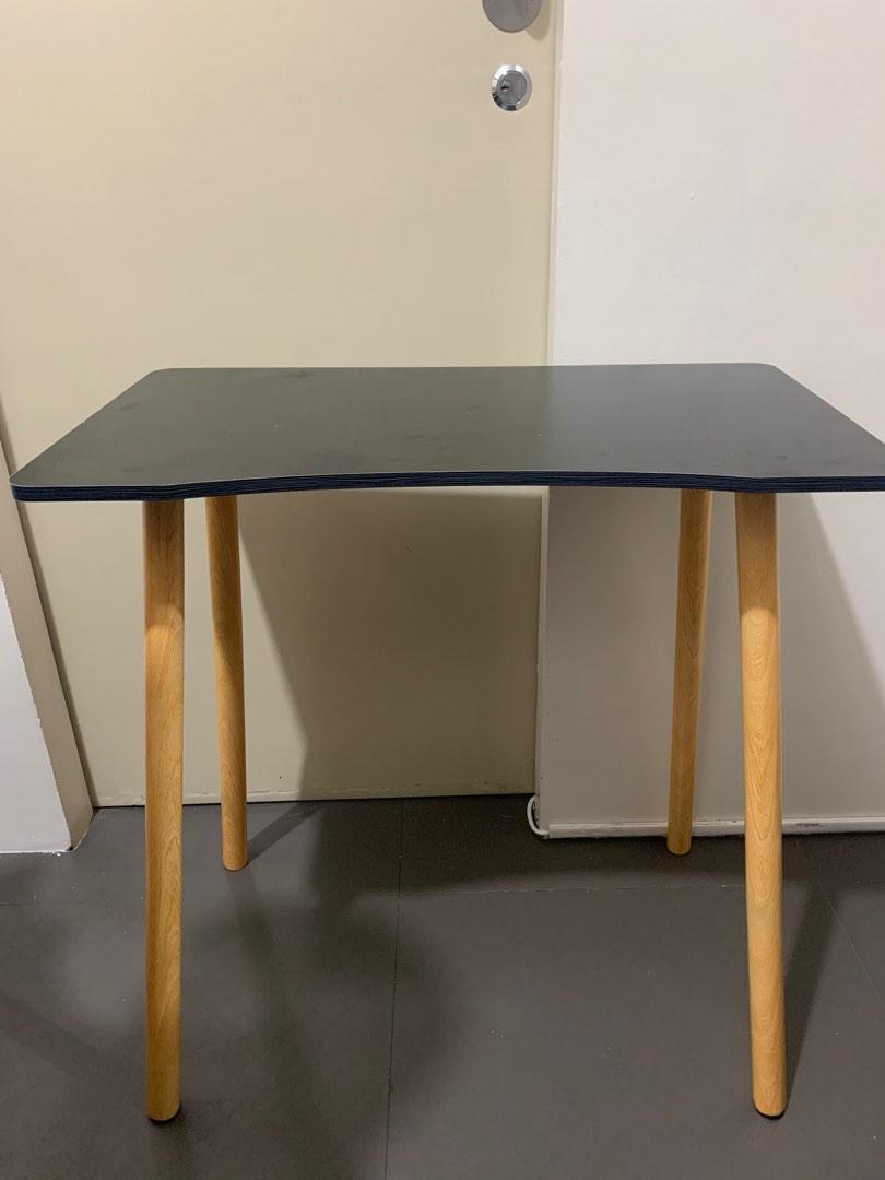 Minimalist Study Table (Black), Furniture & Home Living, Furniture ...