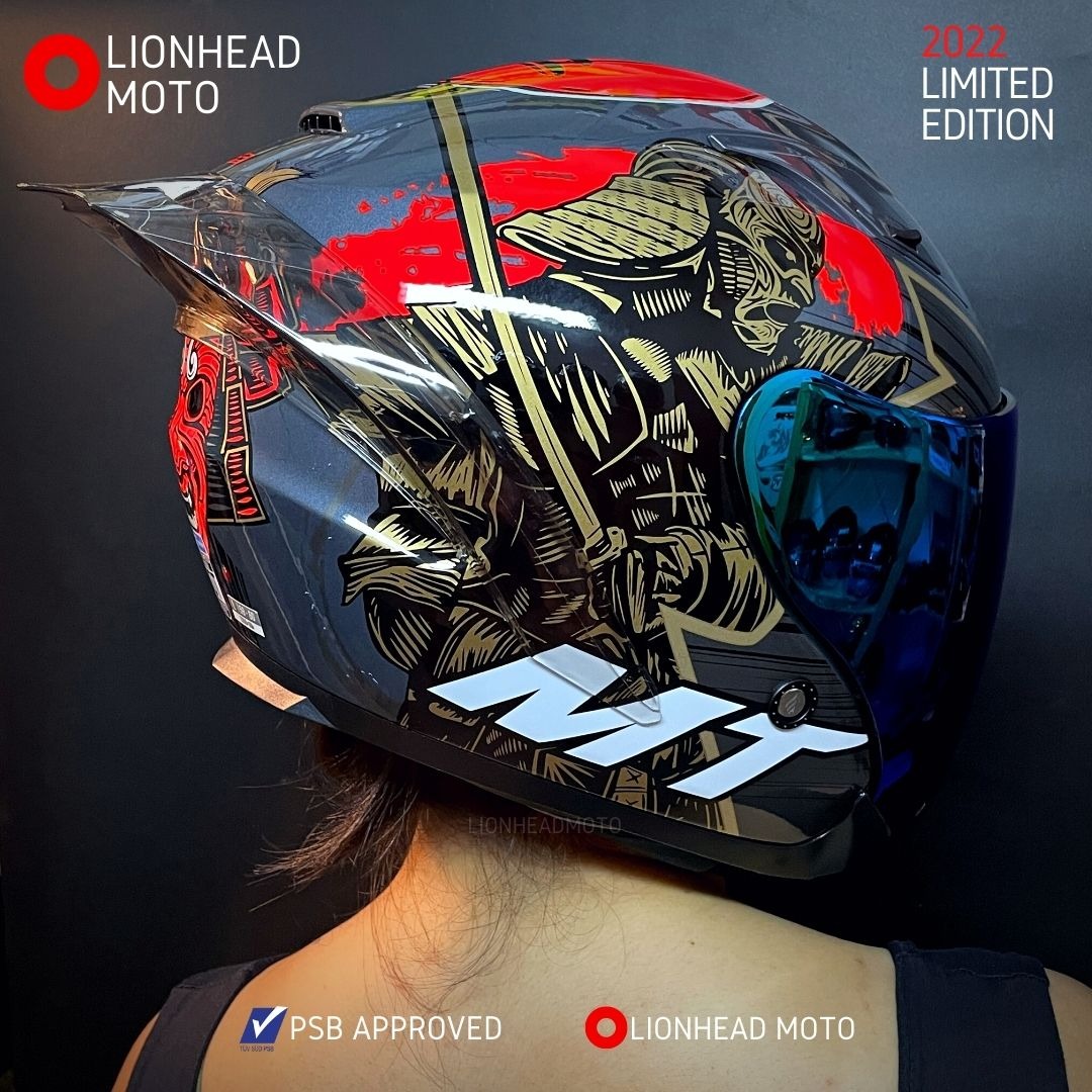MT HELMETS LIMITED EDITION SAMURAI PSB APPROVED FREE DELIVERY ...
