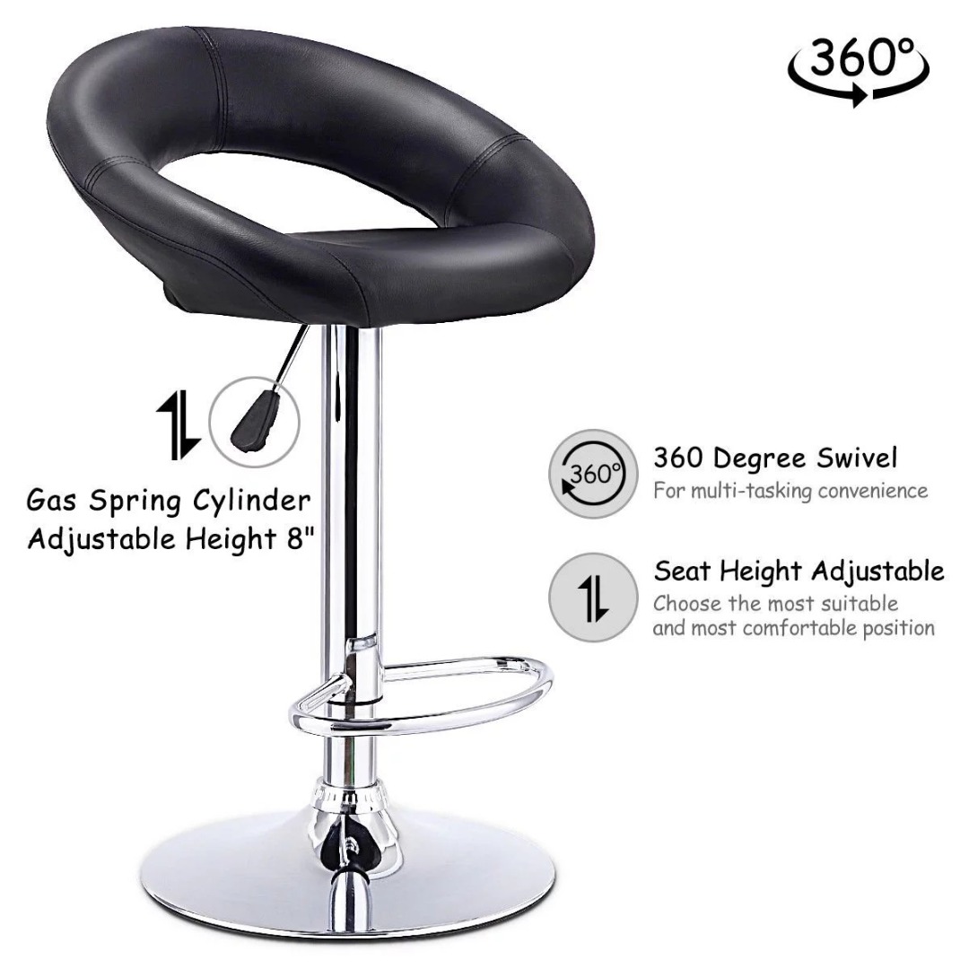 Nice!!Bar Chair Bar Stool!!Seat Height Adjustable High Bar Stool, Furniture & Home Living ...
