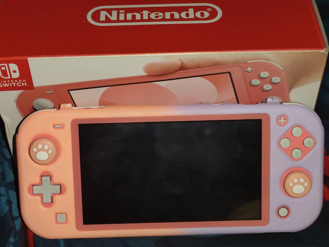 Nintendo Switch Lite (Pink,Coral), Video Gaming, Video Game Consoles ...