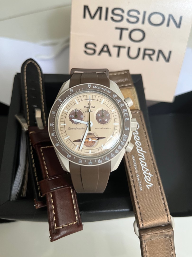 Omega X Swatch Saturn, Men's Fashion, Watches & Accessories, Watches on ...