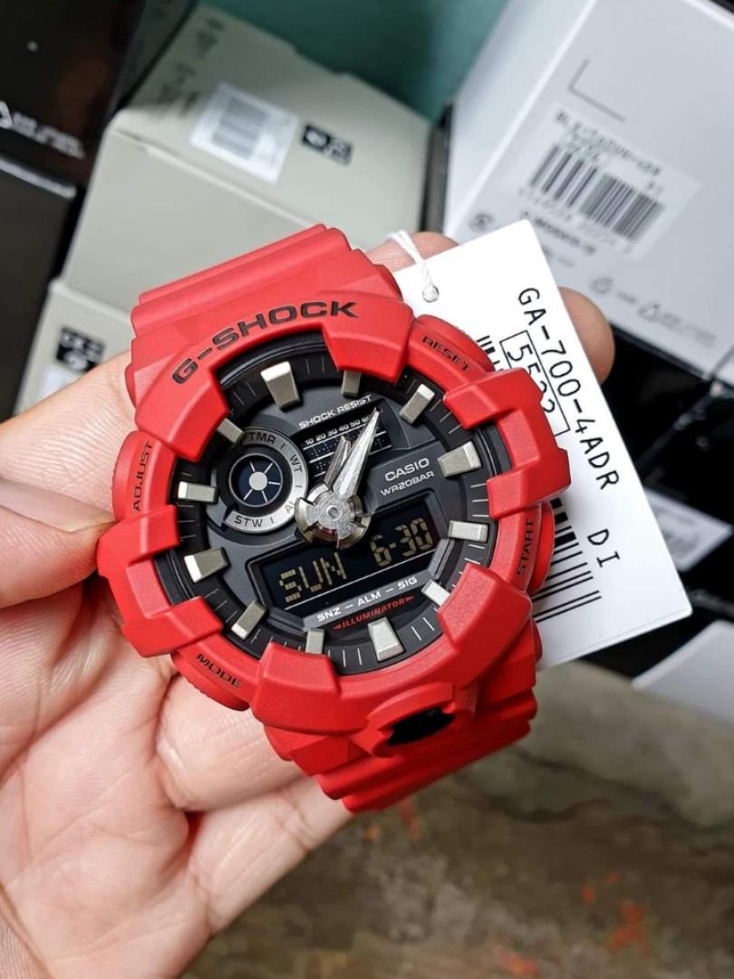 Original GSHOCK GA-700 Series - Red - FREE SHIPPING, Men's Fashion ...