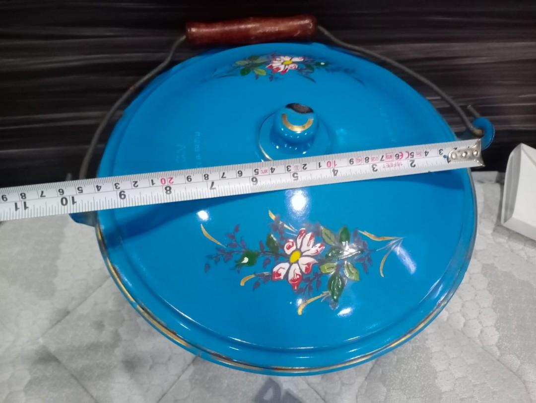 PERANAKAN NONYA FLOWER DESIGN CONTAINER BUCKET vintage collectible ...