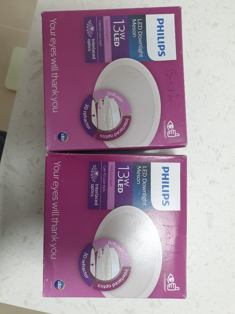 Philips led 13W downlight meson, Furniture & Home Living, Lighting ...