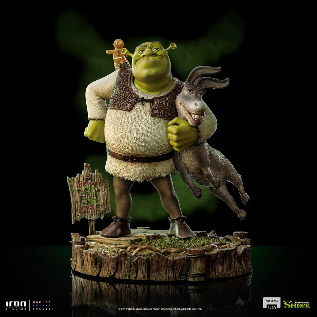 [PO] Iron Studios Shrek, Donkey and The Gingerbread Man (Deluxe) Art ...