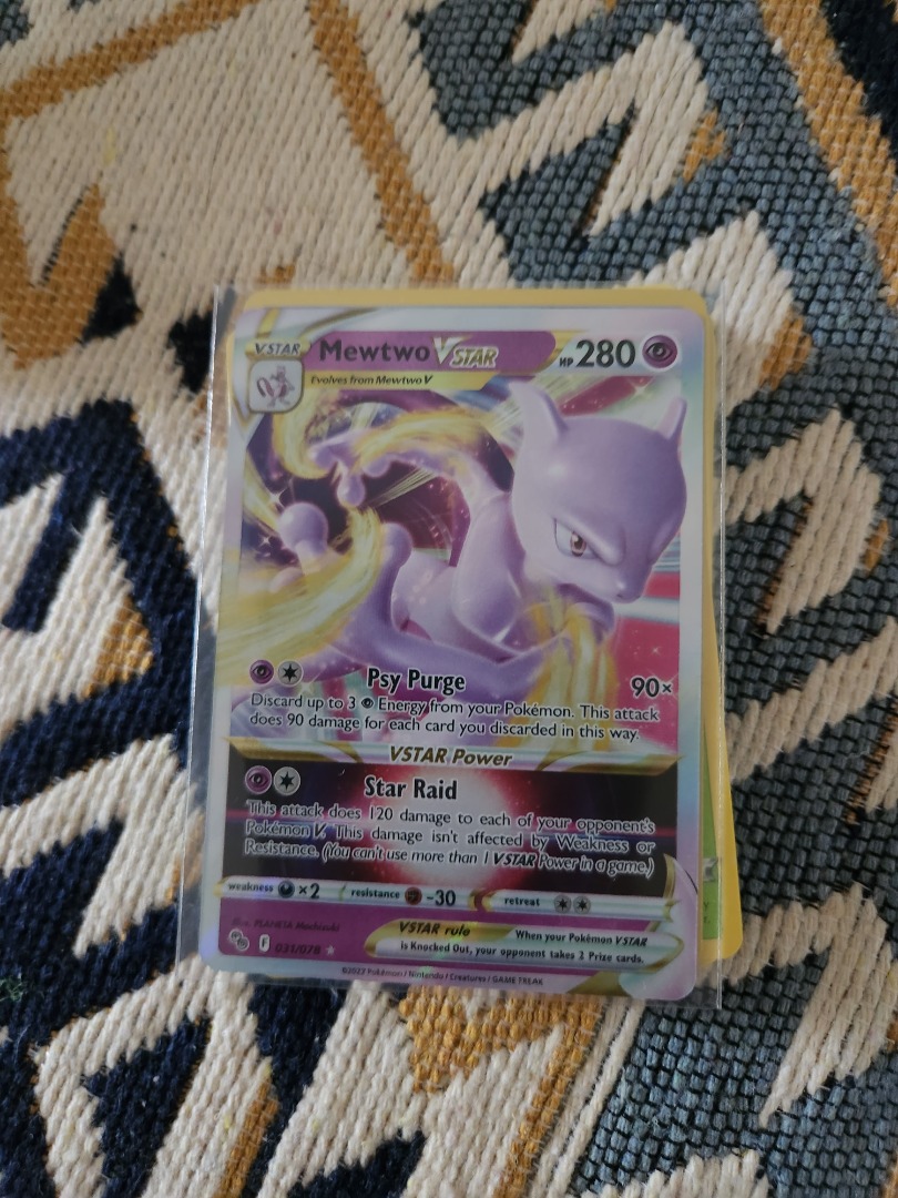 Pokemon Card Mewtwo V Star 031/078, Hobbies & Toys, Toys & Games on ...
