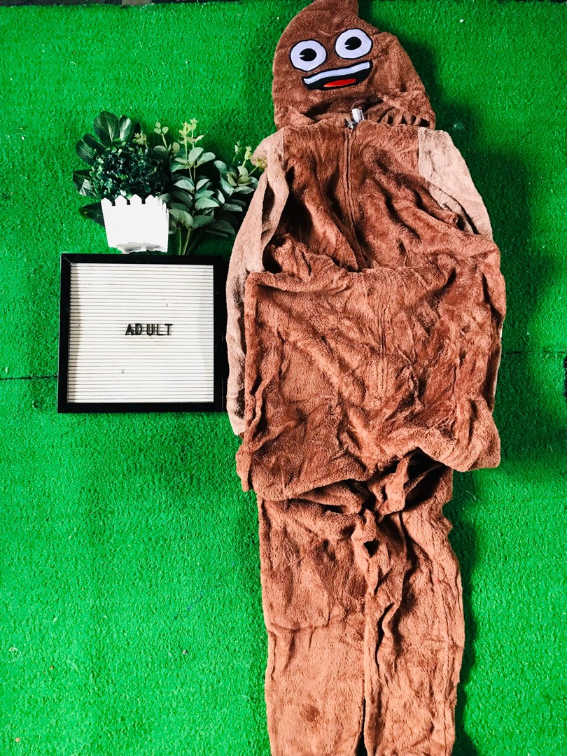 Poop emoji costume, Women's Fashion, Dresses & Sets, Rompers on Carousell