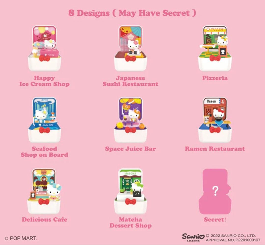 POPMART X Sanrio Hello Kitty Food Town Series Blind Box Scene Set ...