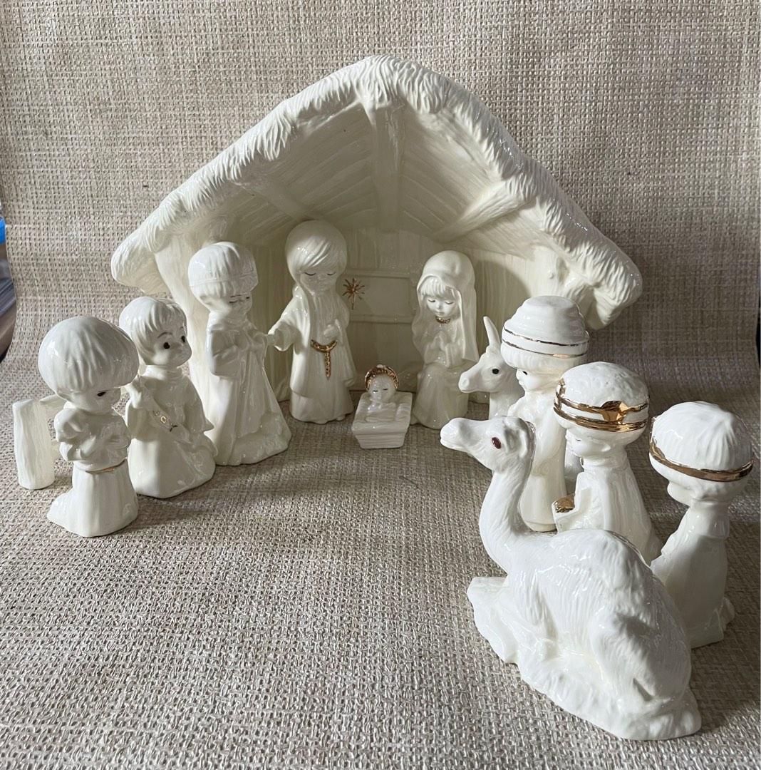 Porcelain Nativity Scene 11pcs Set, Furniture & Home Living, Home Decor ...
