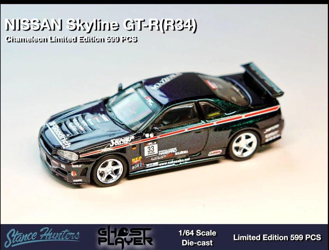 [預訂貨品pre order] Ghost Player X Stance Hunters 1/64 Skyline GT-R R34 ...