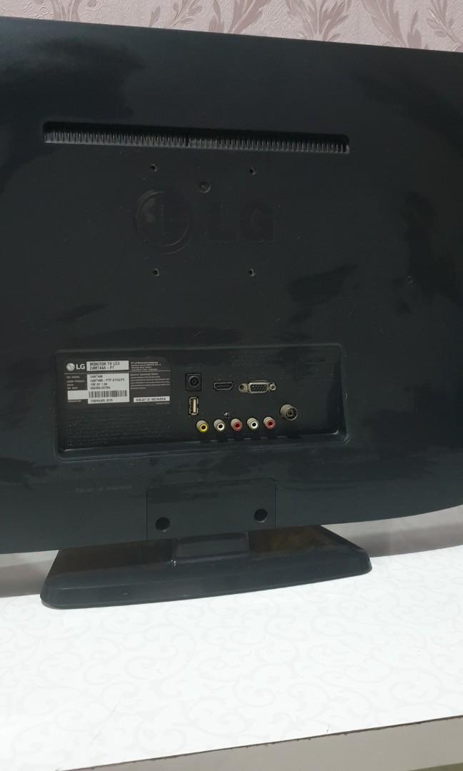 preloved Monitor TV LED bekas LG 24"inch 24MT44A-PT (kondisi bgs ...