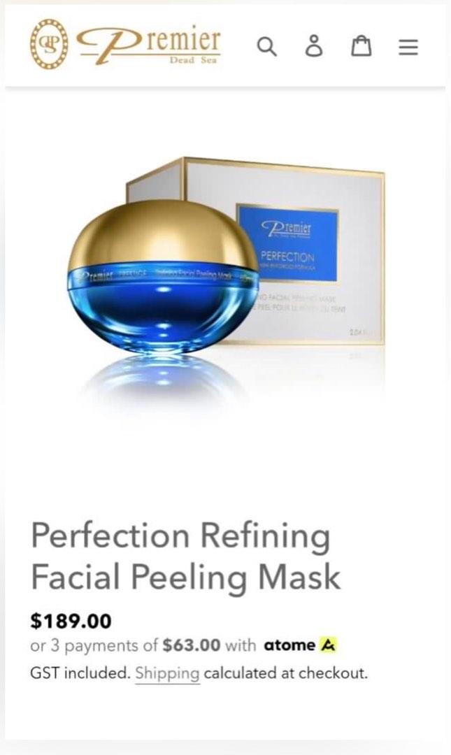 Premier Perfection Refining Facial Peeling Mask, Beauty & Personal Care ...