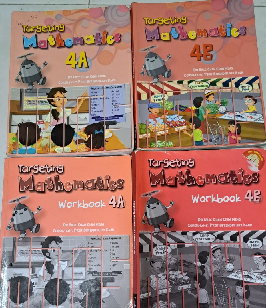 Primary 4 Targeting Mathematics Textbook book & workbooks - All for $10 ...