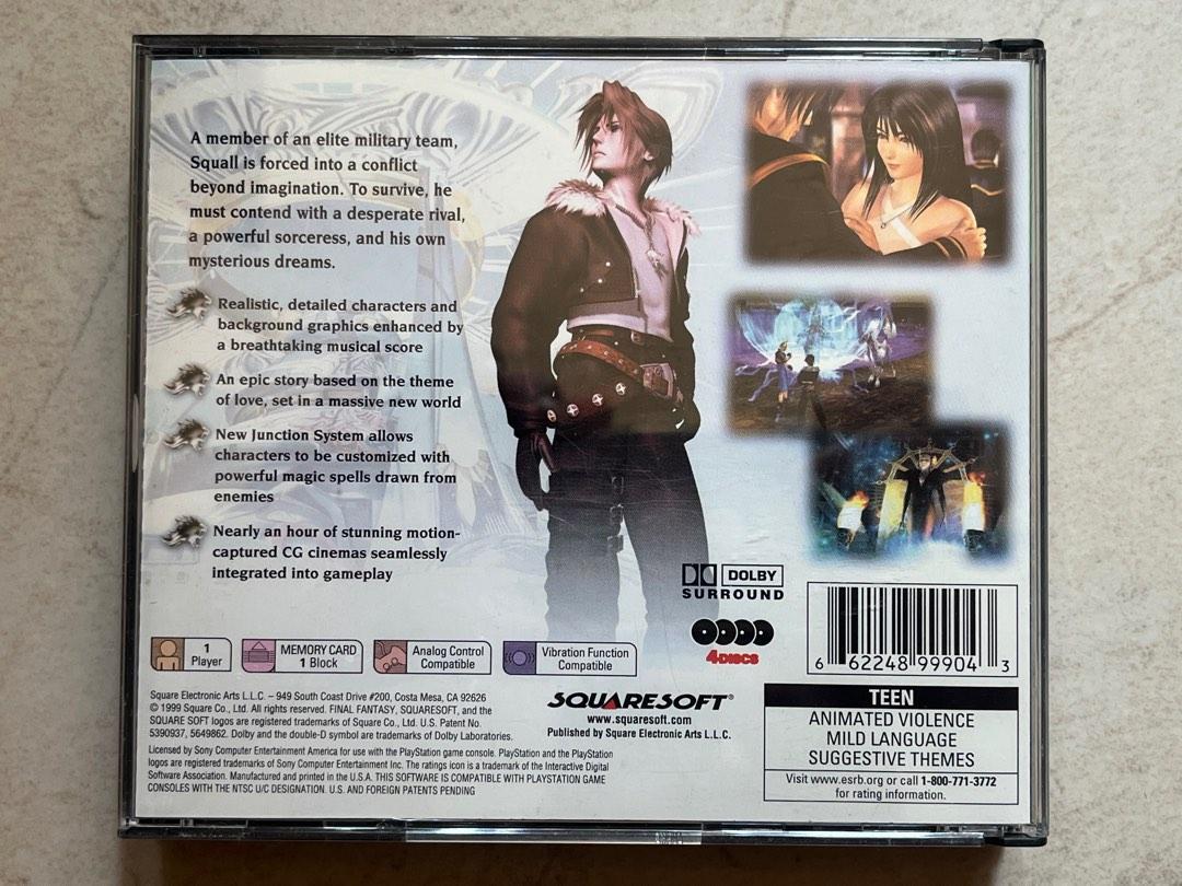 美版 PS FINAL FANTASY VIII FF8 FF VIII ENGLISH VERSION 太空戰士 8 最終幻想 英文版 ...