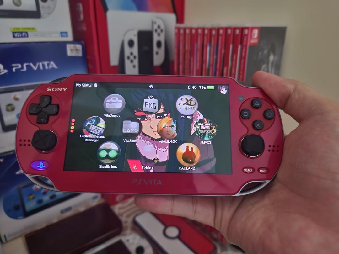 PS Vita OLED Cosmic Red (RARE), Video Gaming, Video Game Consoles, PlayStation on Carousell