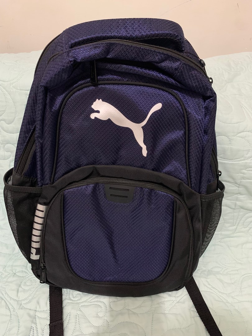 Puma blue backpack, Men's Fashion, Bags, Backpacks on Carousell