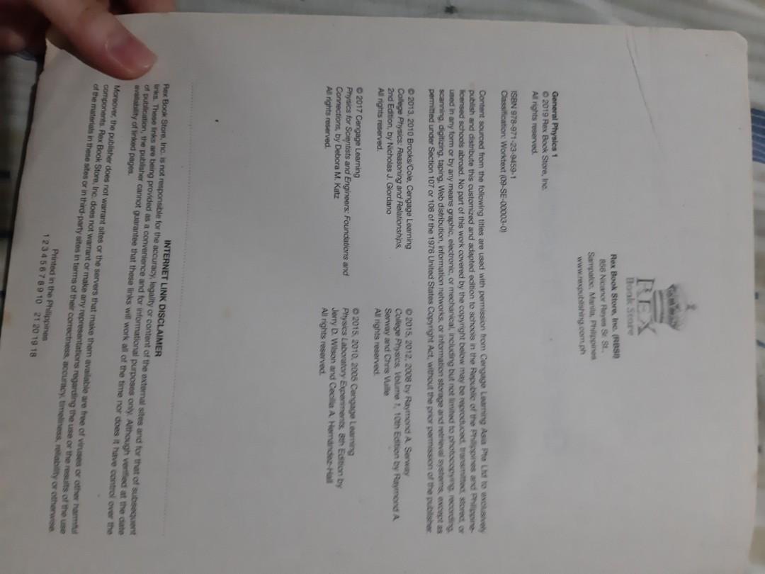 REX GENERAL PHYSISCS 1, Hobbies & Toys, Books & Magazines, Textbooks on ...