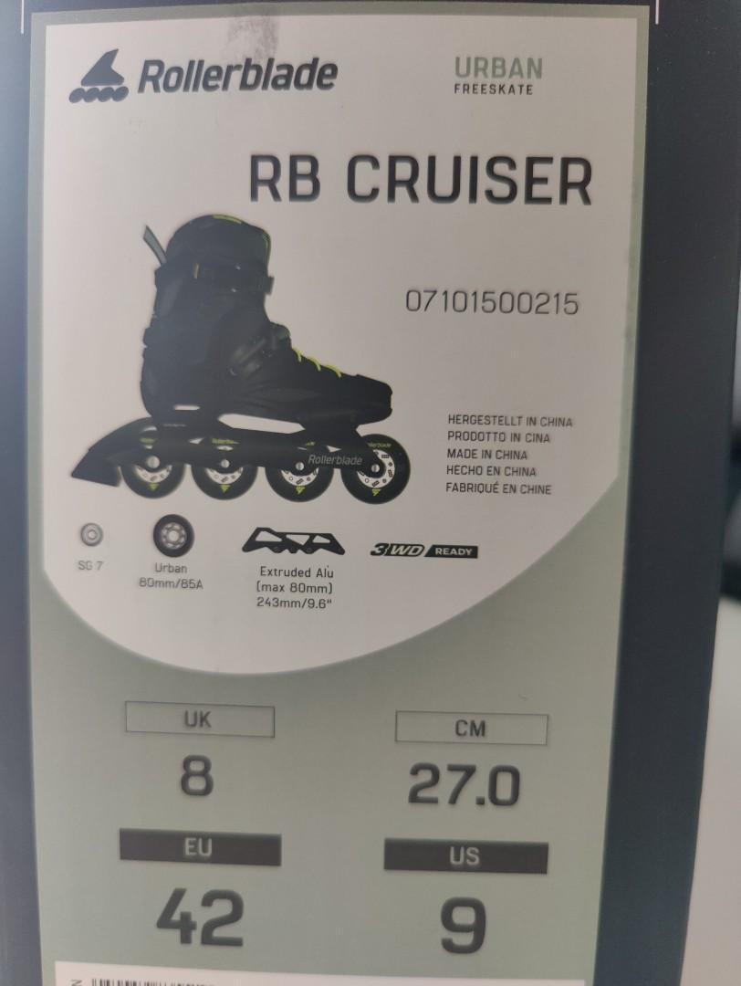 Rollerblade RB Cruiser, Sports Equipment, Sports & Games, Skates ...