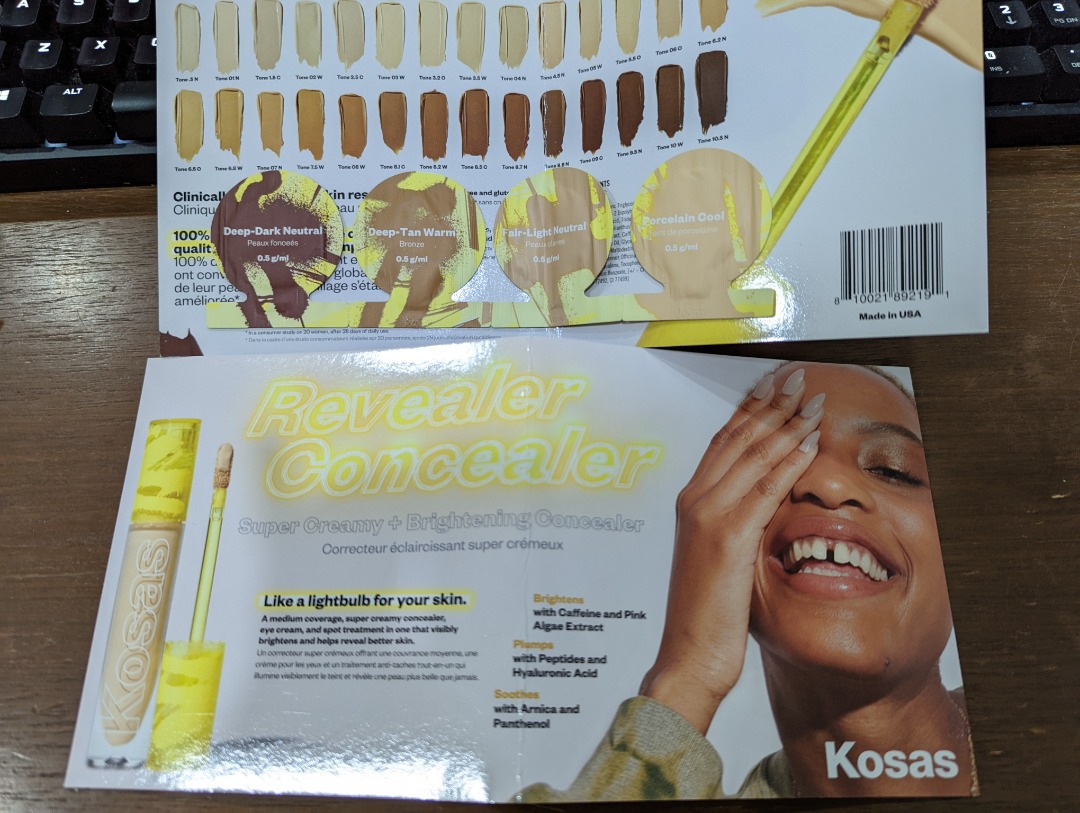 {Sample} Kosas Revealer Concealer Super Creamy + Brightening Concealer ...