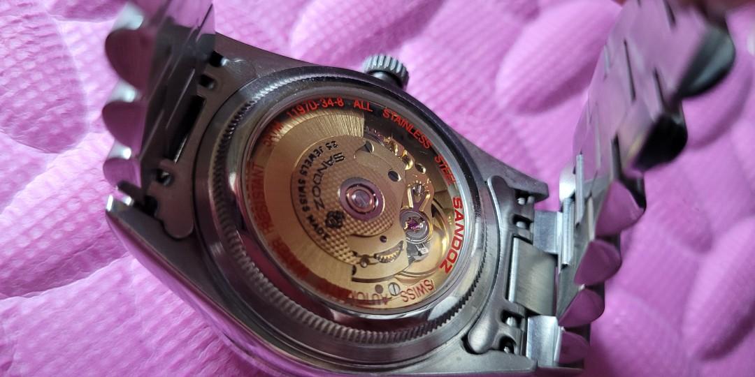 SANDOZ Watch automatic 25 jewels sapphire, Luxury, Watches on Carousell