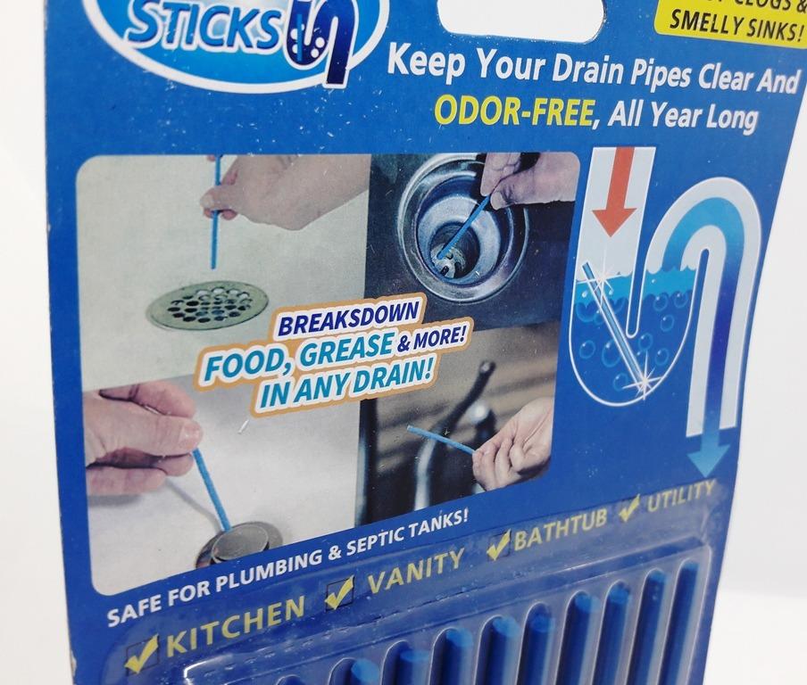 Sanitation Drain Sticks pack, Furniture & Home Living, Cleaning ...
