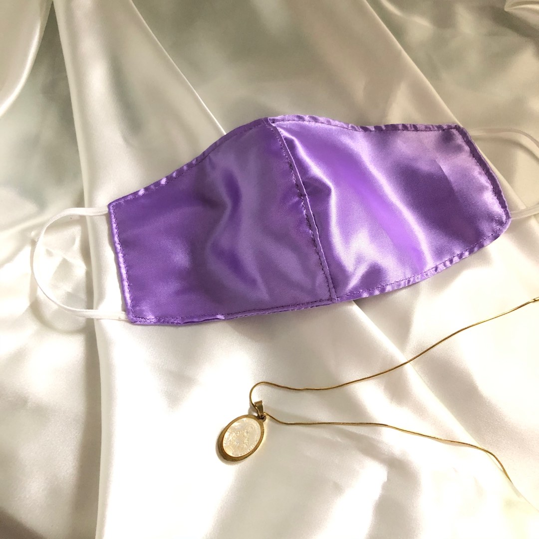 Satin Face Mask (Monica), Women's Fashion, Watches & Accessories, Other ...