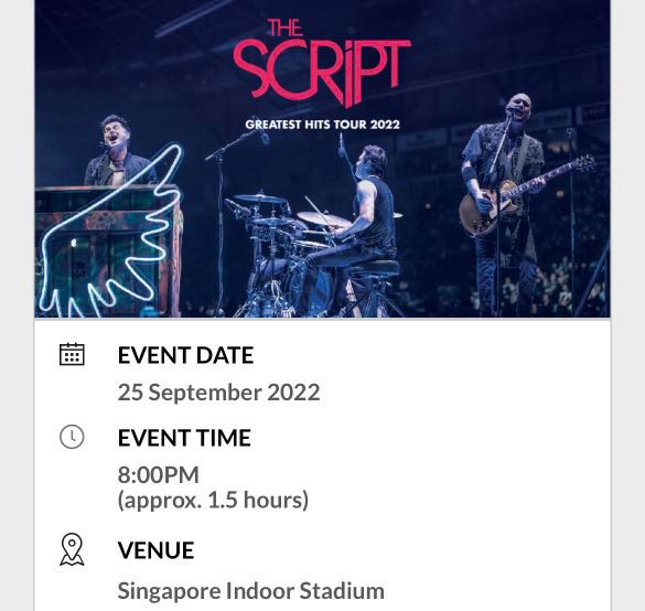 Selling The Script Greatest Hits Tour 2022, Tickets & Vouchers, Event ...