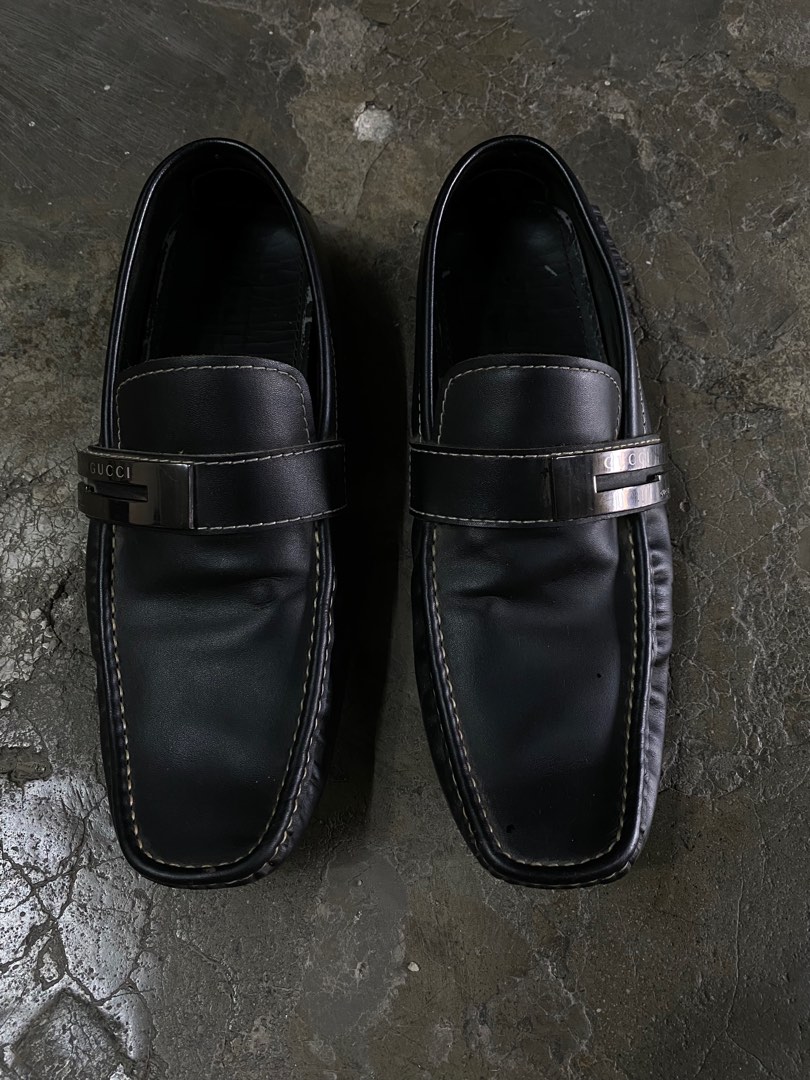 Sepatu Kulit Gucci Premium, Fesyen Pria, Sepatu , Sepatu Formal di ...