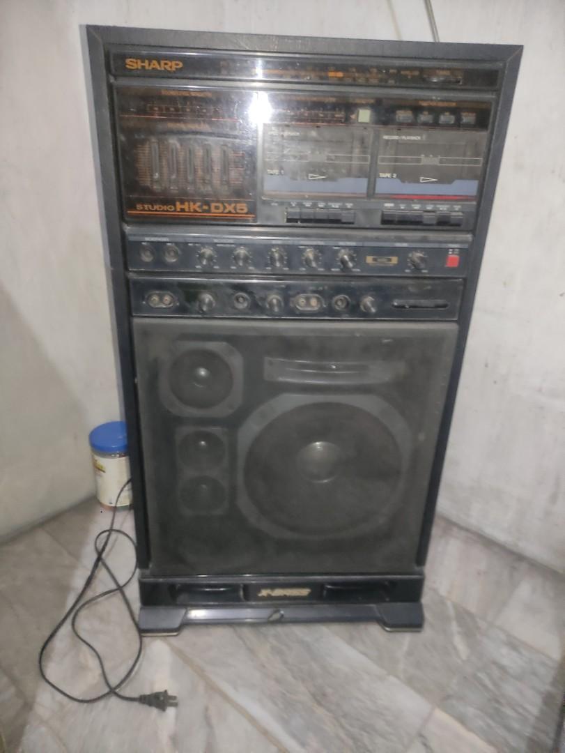 Sharp Vintage Multi-purpose karaoke/radio/speaker/equalizer, TV & Home ...