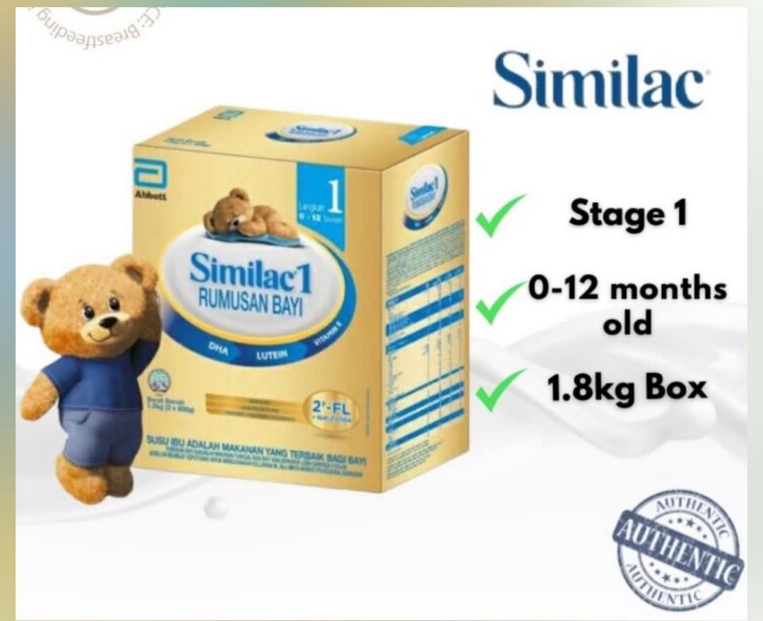 Similac stage 1 (1.8kg), Babies & Kids, Nursing & Feeding ...