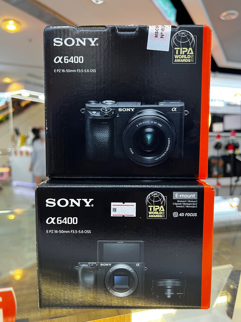 SONY a6400 kit lens + 64gb sd, Photography, Cameras on Carousell