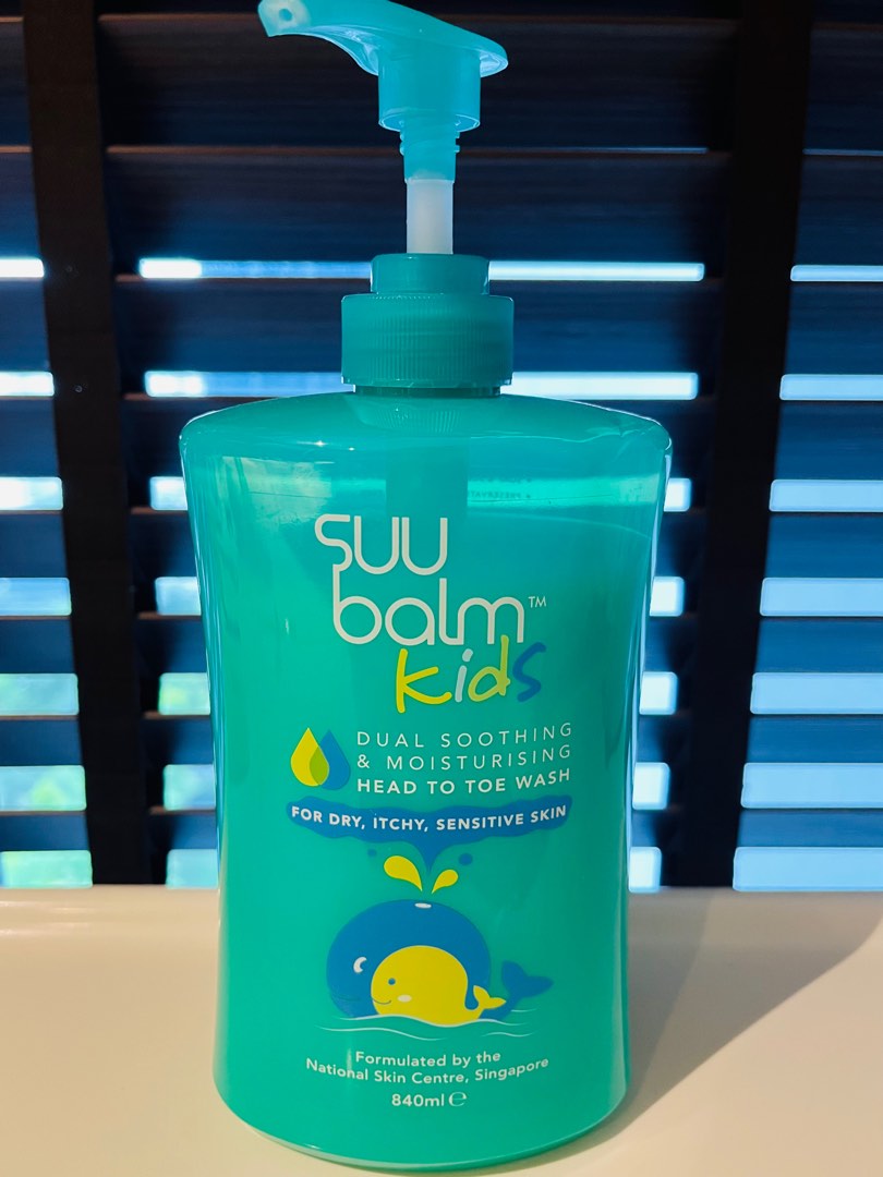 Suu Balm Kids Dual Soothing and Moisturising Head-to-Toe Wash 840ml ...