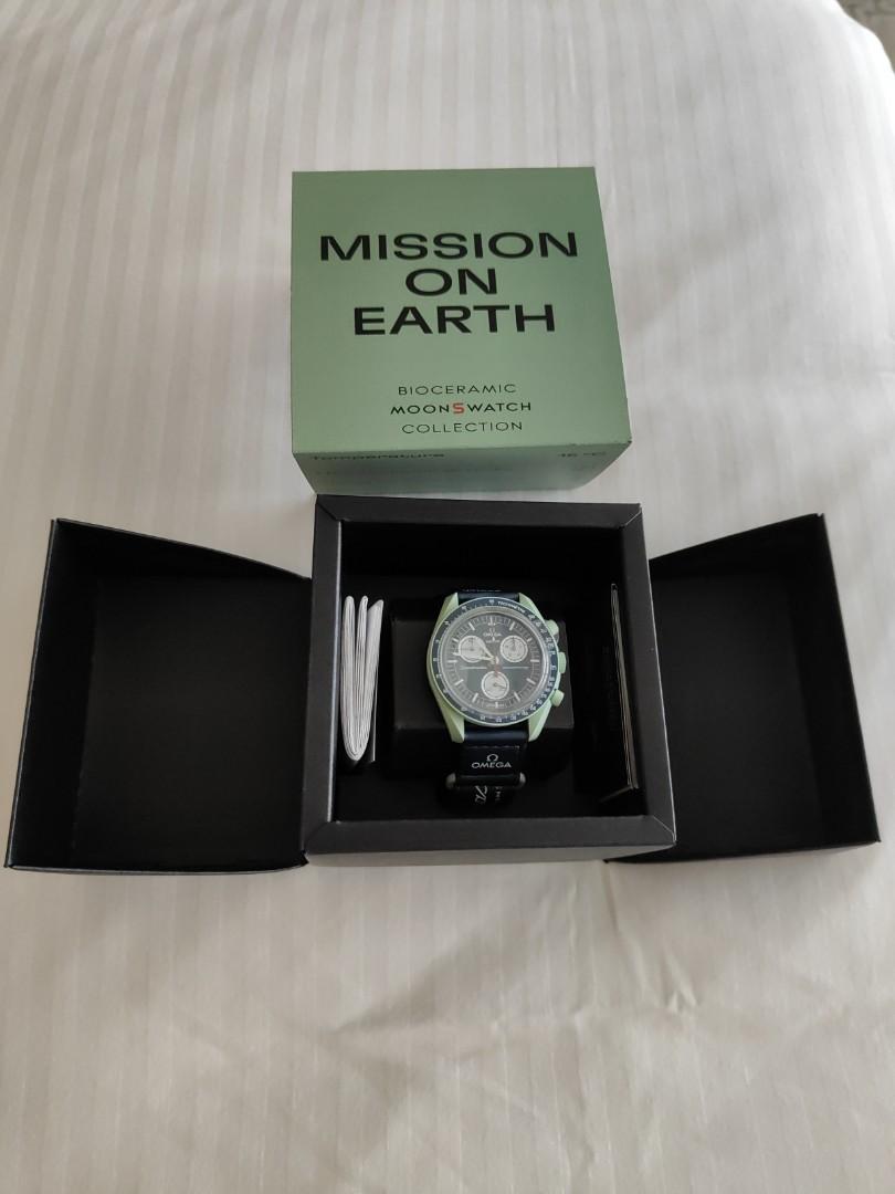 Swatch Omega Earth, Luxury, Watches on Carousell