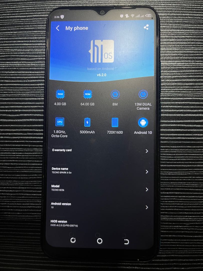 Tecno Spark 6 go, Mobile Phones & Gadgets, Mobile Phones, Android ...