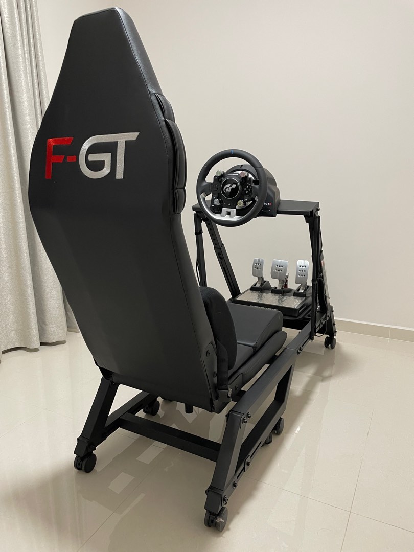 Thrustmaster T-GT II Sim Racing full setup, Video Gaming, Gaming ...