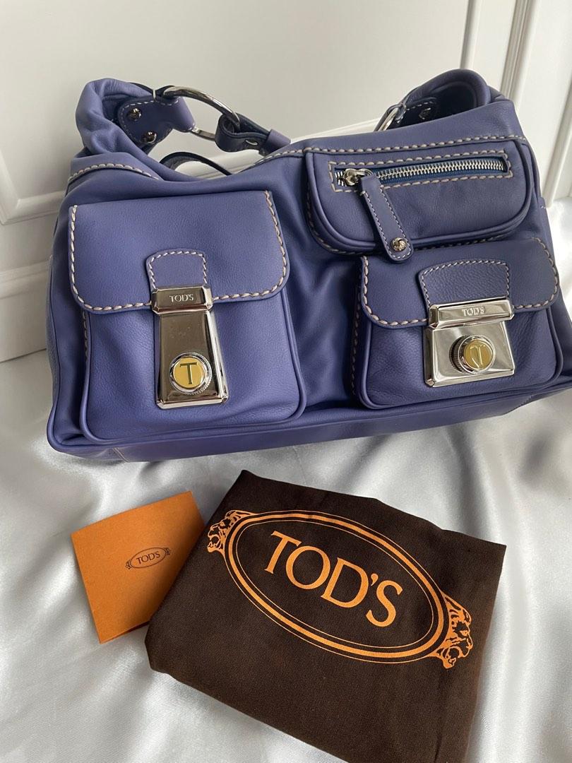 TOD’S Bag in Purple, Fesyen Wanita, Tas & Dompet di Carousell