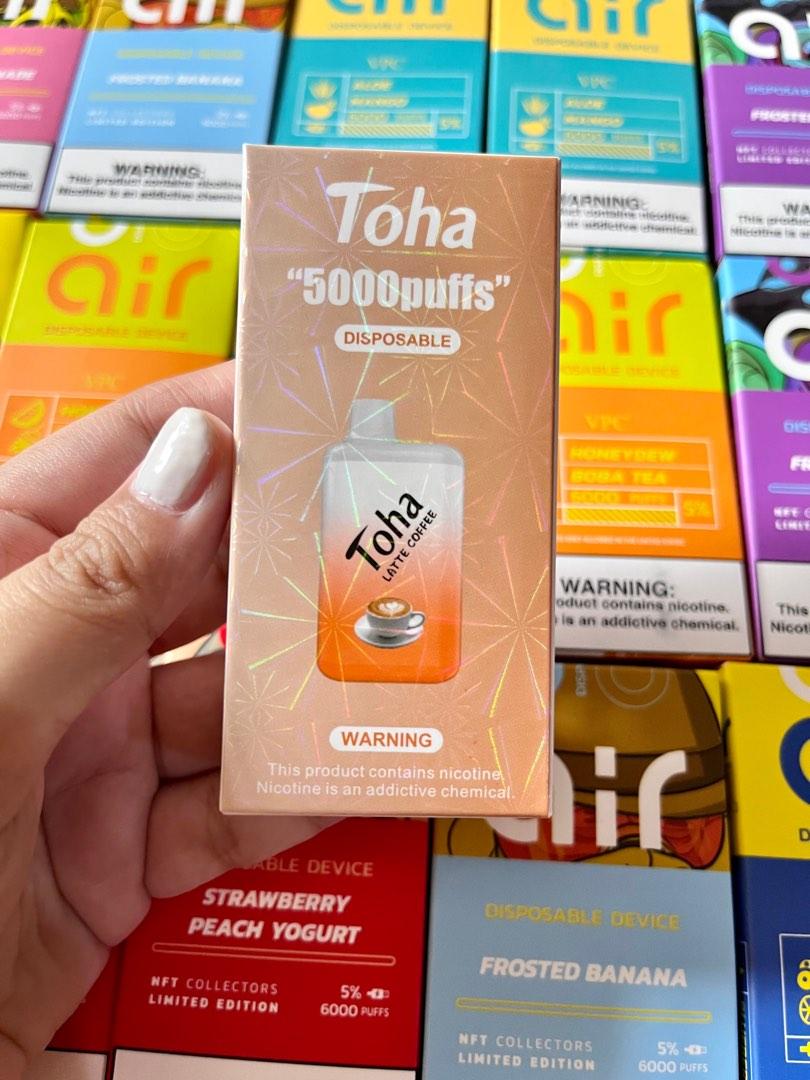 Toha 5000 Puffs (All Onhand), Mobile Phones & Gadgets, Mobile & Gadget ...