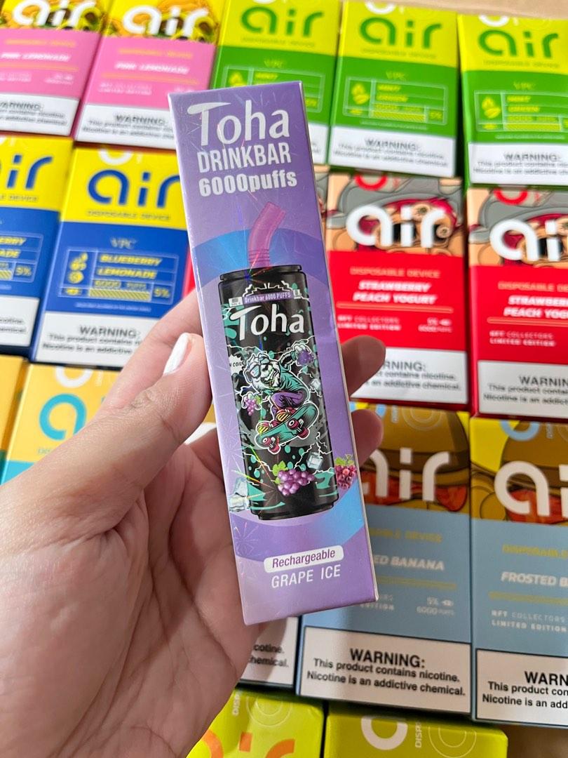 Toha 6000 Puffs (Onhand), Mobile Phones & Gadgets, Mobile & Gadget ...