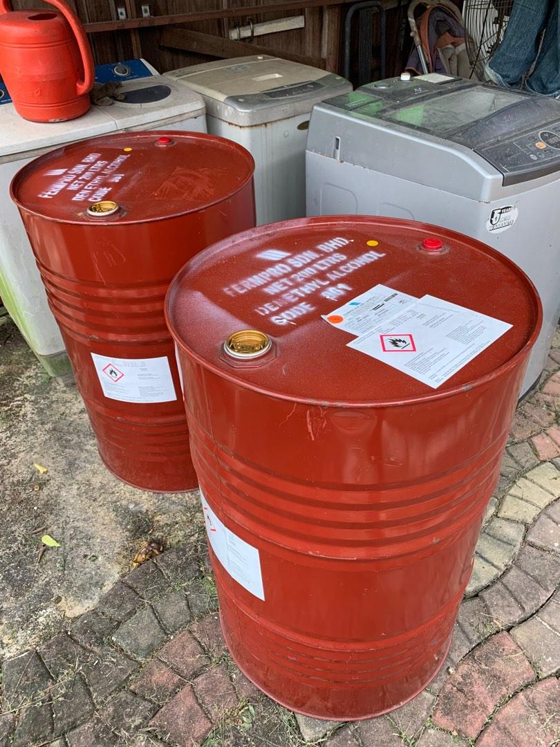 Tong Drum saiz 220 Litre, Furniture & Home Living, Outdoor Furniture on ...