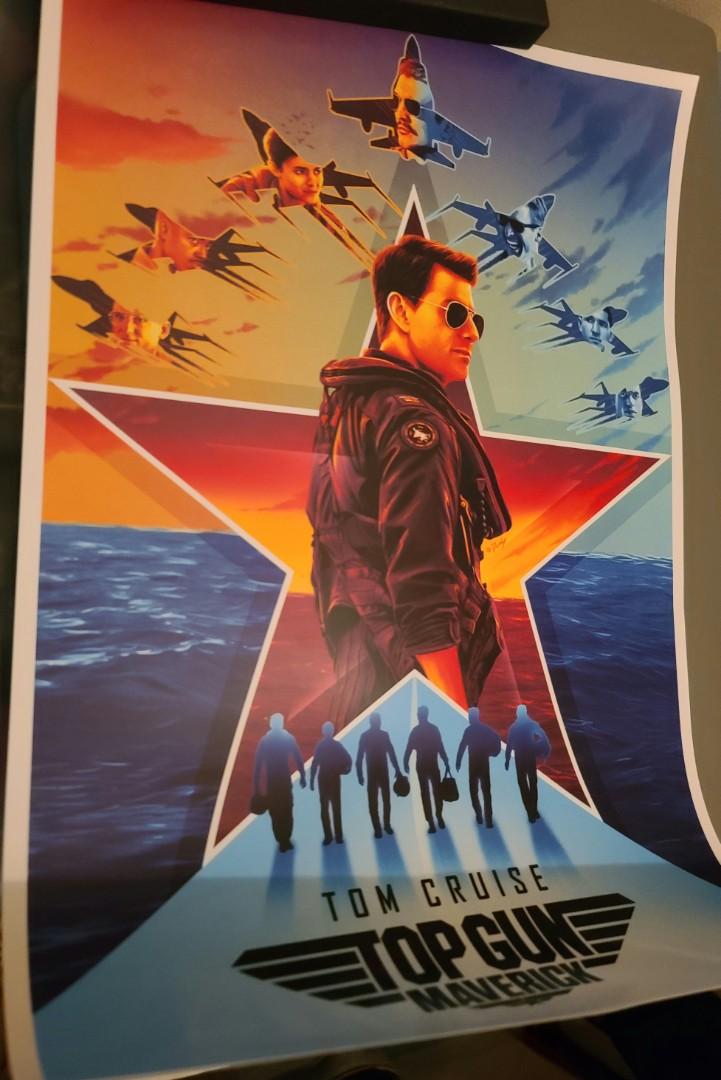 Top gun Maverick IMax poster US 美國版 壯志凌雲 獨行俠 海報, 興趣及遊戲, 收藏品及紀念品, 明星周邊 ...