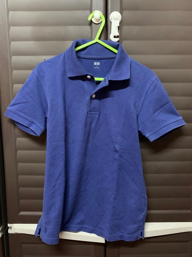 Uniqlo Blue Polo Shirt (S), Men's Fashion, Tops & Sets, Tshirts & Polo ...