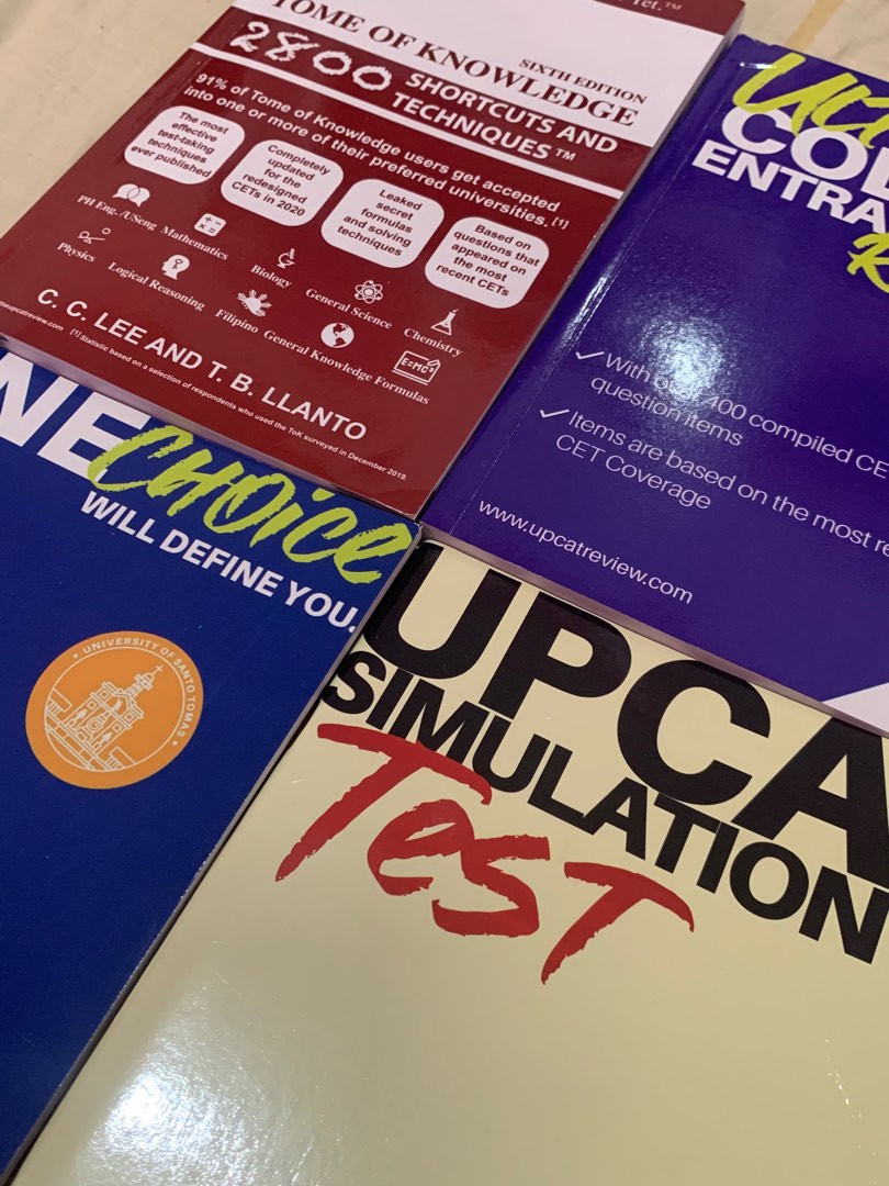 UPCAT/DCAT/ACET/USTET College Entrance Exam Reviewer (CETs), Hobbies ...