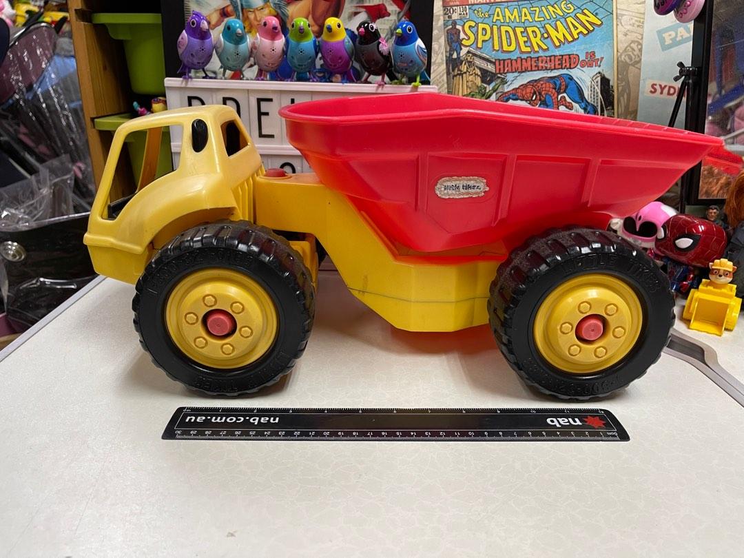 Vintage 1980s Large Heavy Duty Little Tikes Yellow Red Dump Truck ...