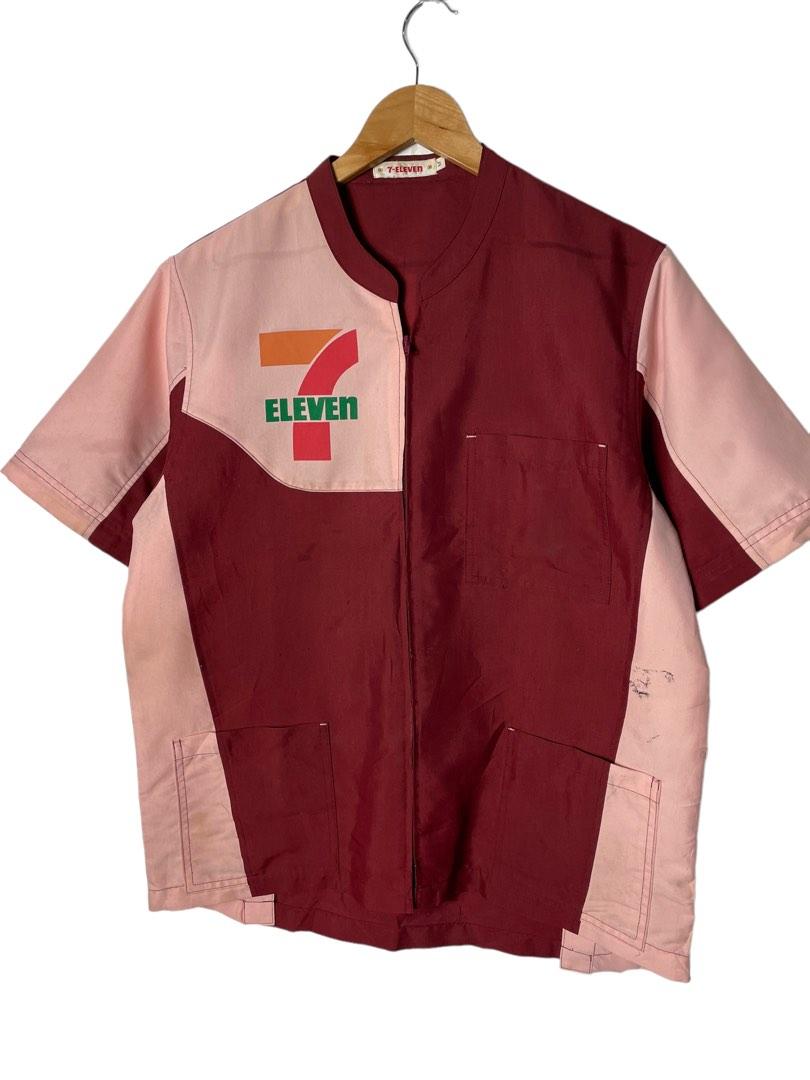 Vintage 7 Eleven Workers Shirt 7-11, Men's Fashion, Tops & Sets, Formal ...