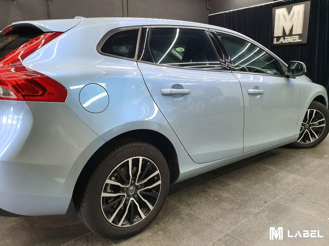 Volvo V40 Full Vinyl Wrap - Magic Candy Colour Flip Grey Blue, Car ...