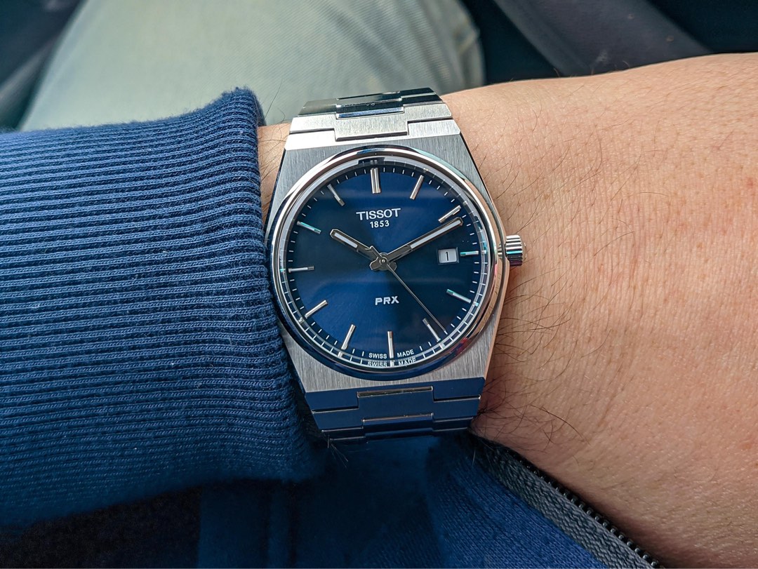 Warranty Tissot PRX 40mm Quartz (Blue), Men's Fashion, Watches ...