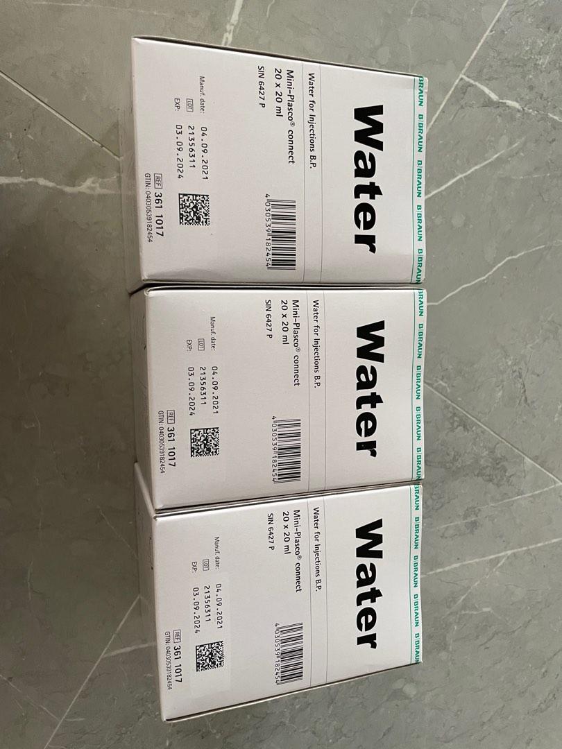 Water for injections, Health & Nutrition, Medical Supplies & Tools on ...